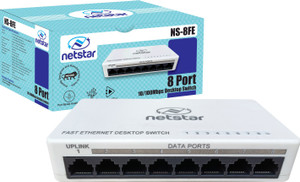 Netstar 8 Port Desktop Switch | 10/100 Mbps | Plug & Play | NS-8FE ...