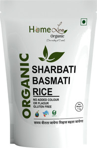 Homeline Organic Sharbati Basmati Rice_1KG (Pack of 3) Basmati Rice ...