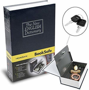 Onlyeasy Metal Hidden Secret Book Safe Dictionary Style Iron Locker ...