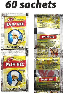 Eazybits 60 sachets Gopal Herbals Ayurvedic pain nil powder Powder ...