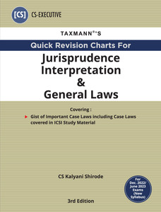 Taxmann's Quick Revision Charts for Jurisprudence Interpretation ...