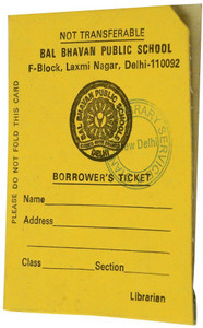 Standard Library Service Borrowers Tickets for Library Book - 1000 pcs ...