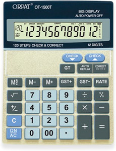 Flipkart.com | ORPAT Check and Correct Desktop Calculators OT-1500T 555 ...