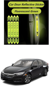 PECUNIA Car Door Open Caution Sticker Reflective Tape Safety Warning ...