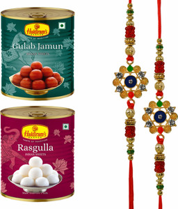 Haldiram's Nagpur Rasgulla and Gulab Janmun Tin(Combo Pack)(1kg x 2 ...
