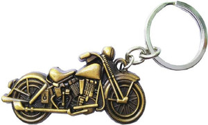 Daiyamondo Motorcycles Bullet Bike Gold Metal (Design-2) Key Chain ...