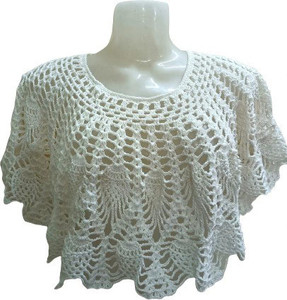 Corner Crochetia Cotton Blend Poncho - Buy Corner Crochetia Cotton ...