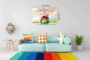 Happy Independence Day Sticker Poster|Great Indian Leaders Decorative ...