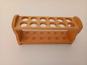newverma TEST TUBE RACK WOODEN 25MM x12 HOLES Wooden Test Tube Rack ...