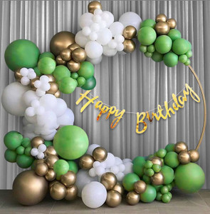 CELEBRATION STUDIO Green Birthday Decoration Items Combo Set For Boys ...