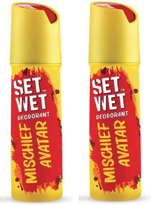 SET WET Mischief Avatar Deodorant For Men (150ml X 2) Deodorant Spray ...