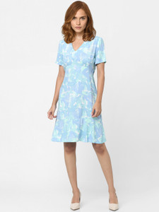 VERO MODA Women A-line Blue Dress - Buy VERO MODA Women A-line Blue ...