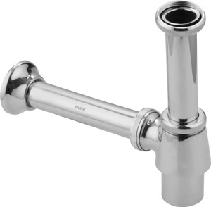 RUHE Full Brass Bottle Trap With Connection Pipe and Wall Flange 15 ...