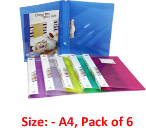 Flipkart.com | SAGA Polypropylene 25 MM Ring Binder File 2D Ring for A4 ...