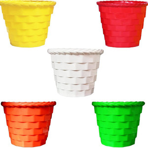 BLACKBEE Follower Pot Multicolor, Pack of 5, 6inchs Beautiful ...