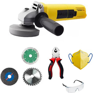 My Factor 100mm Angle Grinder with Blade,Plier,Safety Goggles,Mask ...