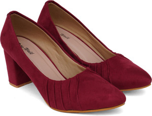 Retro Walk Women Maroon Heels - Buy Retro Walk Women Maroon Heels ...