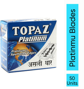 TOPAZ Platinum Sputtered Double Edge Shaving Blades - Price in India ...