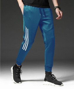 FOXTER Solid Men Light Blue Track Pants - Buy FOXTER Solid Men Light ...
