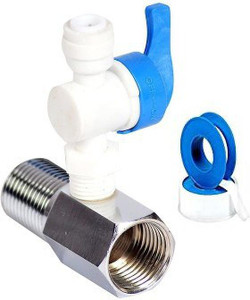 Ion Blue RO Inlet Ball Valve DV Set with Teflon Tape Tap Mount Water ...