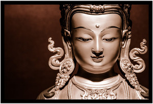 Lord Buddha Religious Multicolor Wall Decor Poster (PVC Vinyl 18x12) 3D ...