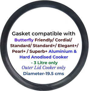 PRV Gasket compatible with Butterfly Outer Lid Pressure cooker 3 Ltr ...