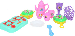 Kidzone Plastic Kid Realistic Cooking Food Pretend Play Set Food ...