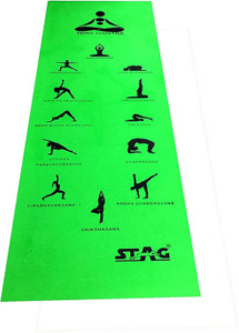 Stag iconic Yoga Mantra ASANA Green 6 mm Yoga Mat - Buy Stag iconic ...