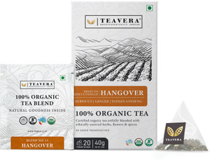 Teavera Hangover Organic Wellness Tea|Stay Active with Hibiscus ...