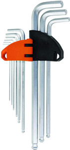Groz 36103 | S2 Steel, 9 Piece Set Hex Keys ,Extra Long, Ball End Allen ...