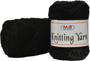 KNIT KING 100% Acrylic Wool Black 150 gms - Art-AHI - 100% Acrylic Wool ...