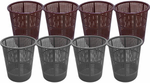 Wonder Plastic Jali 222 Open Dustbin For Home/Office, 8 Pc, 7 Ltr ...