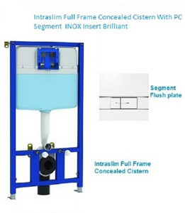 SIAMP Intraslim Fullframe concealed cistern with PC Segment INOX ...