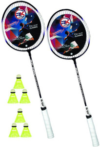 GG Gonex Badminton racket pack of 2 with 6 piece plasic shuttle ...