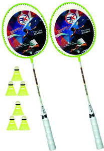 GG Gonex Badminton racket pack of 2 with 6 piece plasic shuttle ...