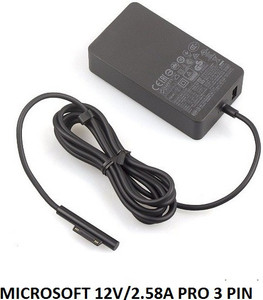 lappie care MICROSOFT 12V/2.58A PRO 3 PIN Model 1625 Adapter Charger 36 ...