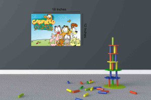 Famous Cartoon Wall Poster|"Garfield And Friends" Cartoon Poster|Kids ...