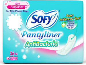 SOFY Antibacterial Pantyliner - 36 Pieces count Pantyliner | Buy Women ...