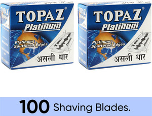 TOPAZ Platinum Double Edges Salon Shaving Blades - Price in India, Buy ...