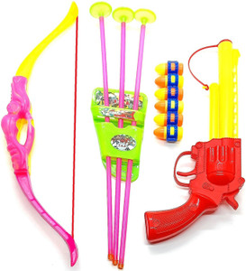 Dynamic Retail Global Gun Toys for Boys With Bullets, Archery Bow ...
