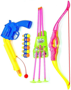 Dynamic Retail Global Gun Toys for Boys With Bullets, Archery Bow ...