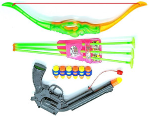 Dynamic Retail Global Gun Toys for Boys With Bullets, Archery Bow ...