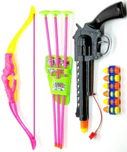 Dynamic Retail Global Gun Toys for Boys With Bullets, Archery Bow ...