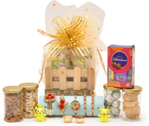 vt real nutri DRY FRUIT WITH RAKHI HUMPER Wooden Gift Box Price in ...
