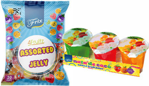 FRIX Assorted Jelly & 3 Cup Nata Mixed Fruit Liquid Food Essence Price ...