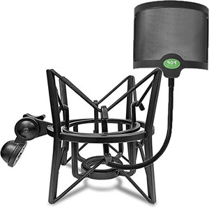Urban Infotech Shock Mount with Pop Shield Anti Vibration Condenser ...