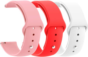 AOnes Pack of 3 Silicone Belt Watch Strap for Goqii Smart Vital Fitness ...