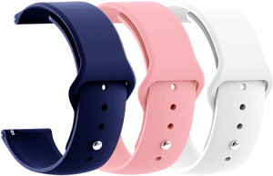 AOnes Pack of 3 Silicone Belt Watch Strap for Goqii Smart Vital Fitness ...