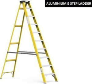 YOUNGMAN ALUMINIUM LADDER 9 STEP FOR HOME FRP Ladder Price in India ...