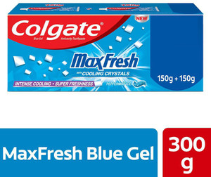 Colgate Maxfresh Blue Gel Peppermint Ice @@ (Pack of 1) 300g Toothpaste ...